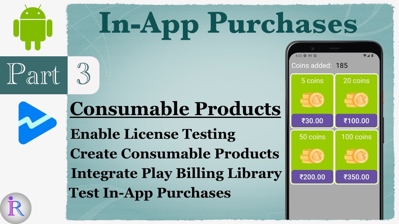 Android In-App Purchases Part 3 - How to implement Consumable In-App ...