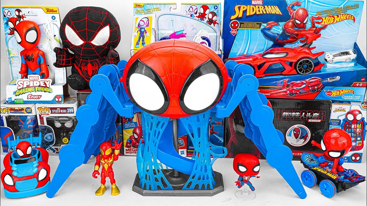 Marvel's Spider-Man series Unboxing, Spider-Man action dolls, glowing ...