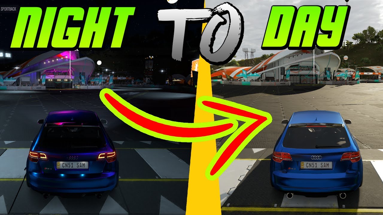 Switch From NIGHT - DAY Almost INSTANTLY On Forza Horizon 3 - YouTube