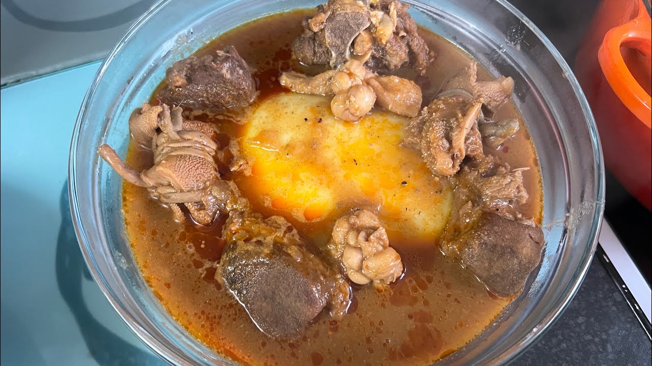 How To make Christmas Fufu & Goat Soup - YouTube
