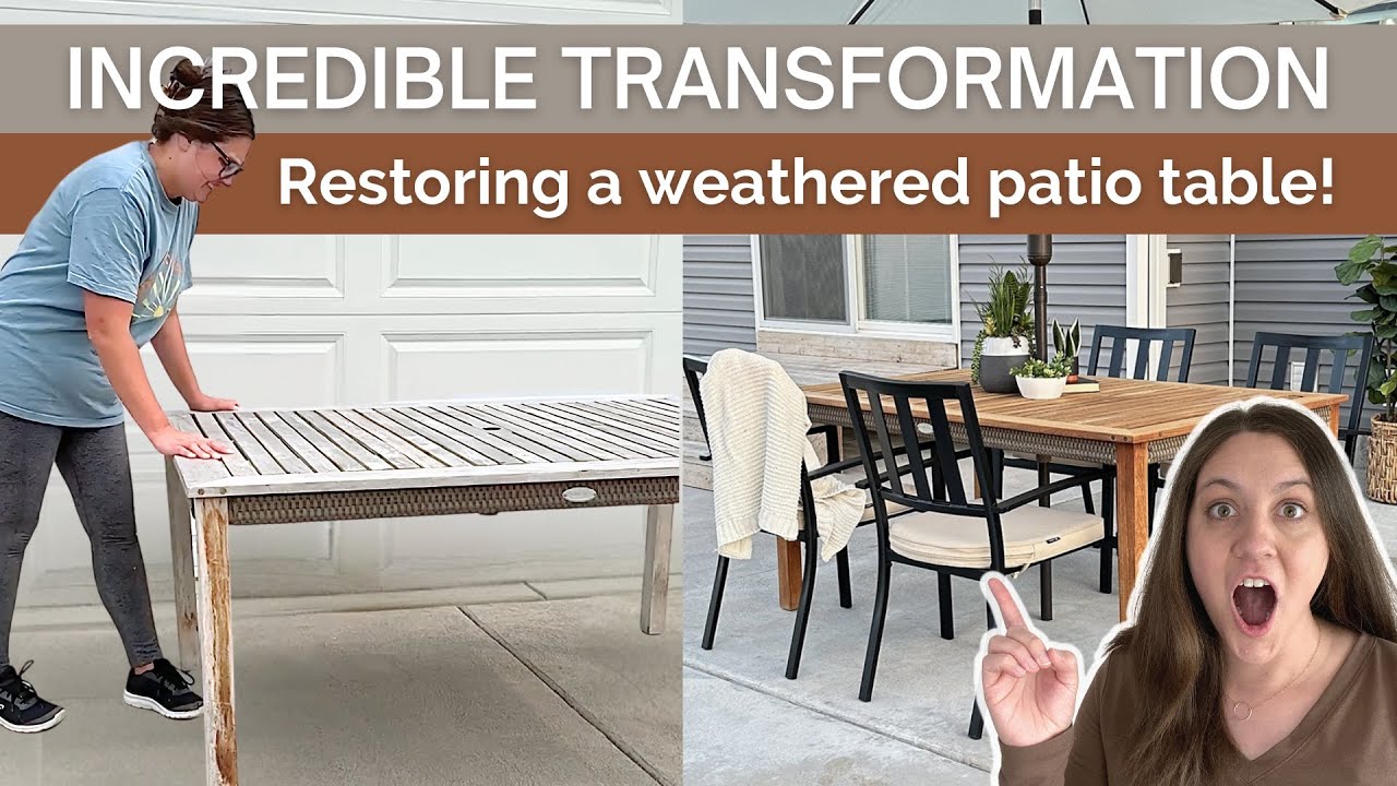 Major Patio Table Table Makeover😲 - YouTube