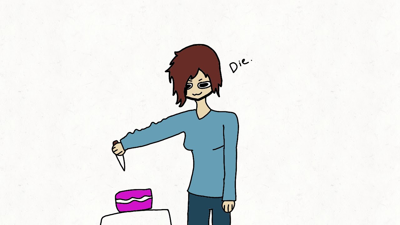 Stabbing a cake - YouTube