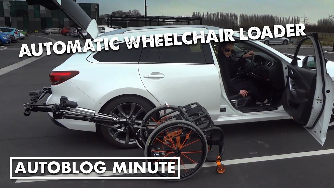 Automatic wheelchair loader - YouTube