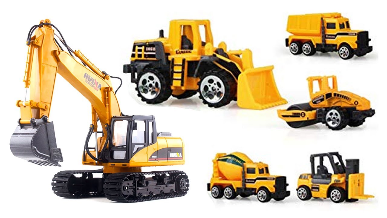 Excavator for Children - Learn Construction Vehicles for Kids - Toys ...