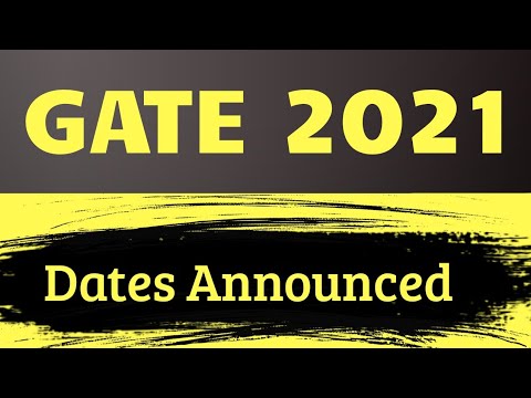 GATE 2021 Dates Announced| GATE 2021 Exam Schedule - YouTube
