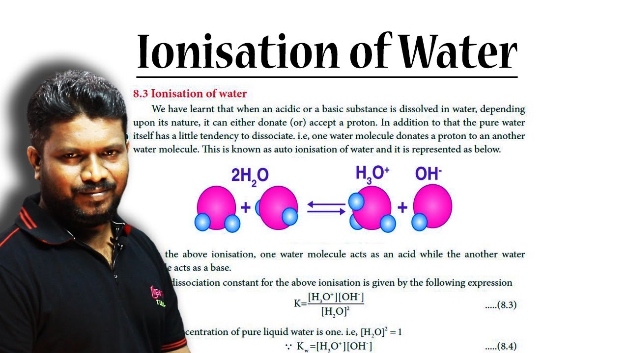 3.Ionisation of Water | Ionic equilibrium | TN Samacheer Kalvi Class 12 ...