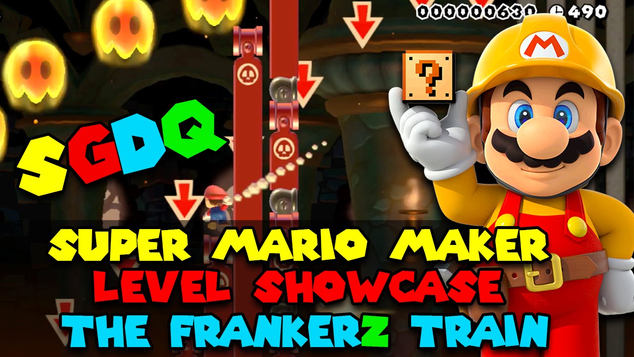 Super Mario Maker Level Showcase - SGDQ The FrankerZ Train - YouTube