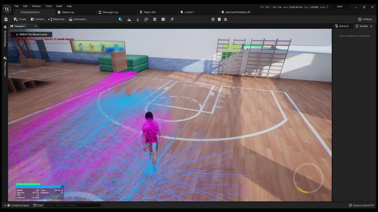 HAIKYO 廃墟 - Wall Bump during Slide (2021-Built) [ UE 4.26 ] - YouTube
