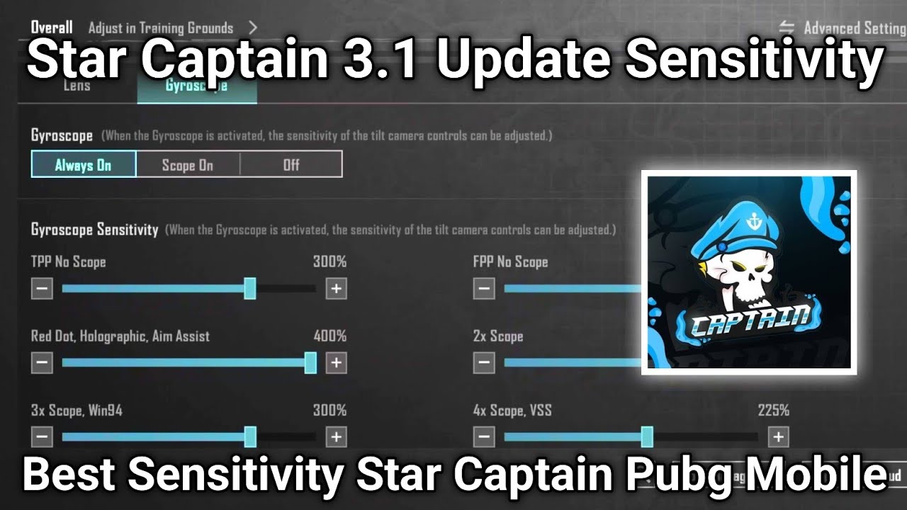 Star Captain 3.1 Update Sensitivity in My Phone | Best Sensitivity Star ...