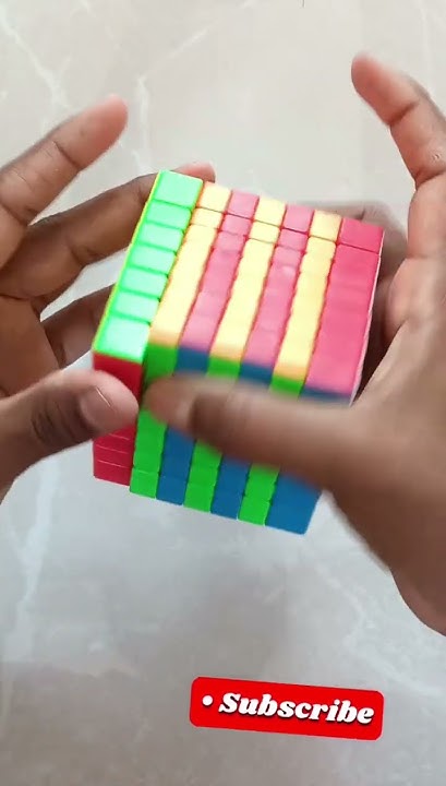 Checker Board Pattern in 7 by 7 Rubik's Cube | தமிழில் #shorts #rubikscube #cubepattern - YouTube