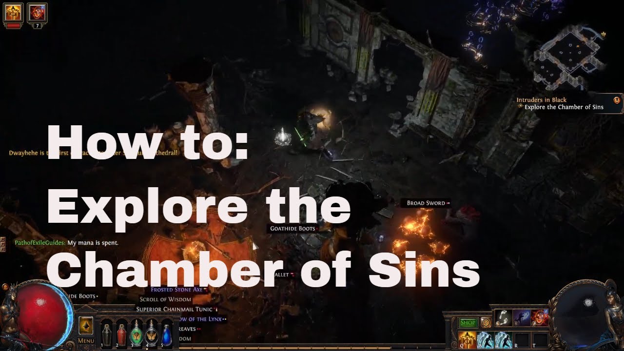 Explore the Chamber of Sins Path of Exile Quick Quest Guide - YouTube