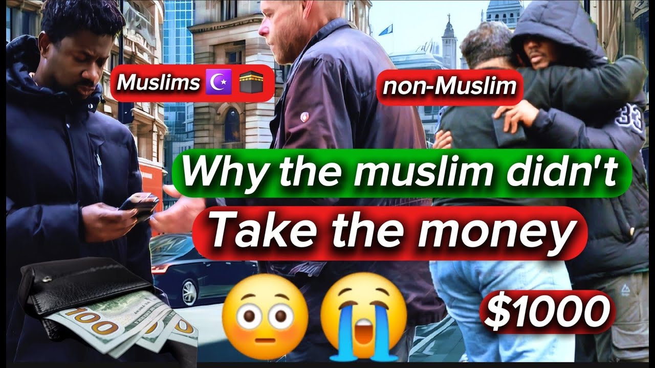 $1000 Challenge: Muslims vs. Non-Muslims shocking experiment 😳😭 - YouTube