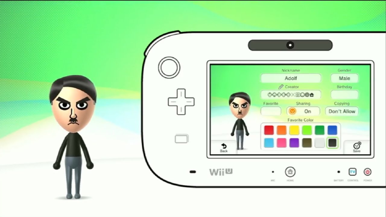 How to make an Adolf Hitler mii - YouTube