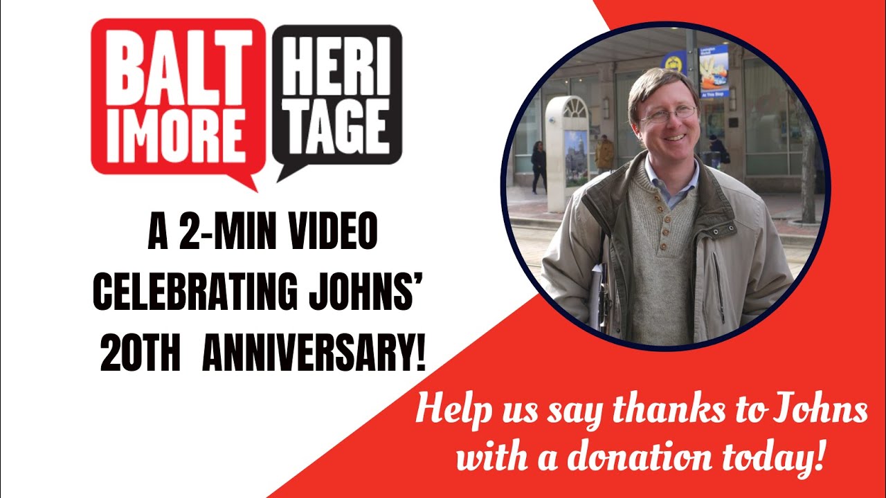 Celebrating Johns Hopkins' 20th Anniversary at Baltimore Heritage - YouTube