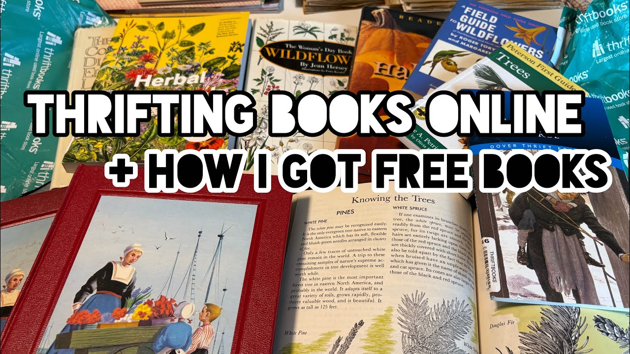 The Secret to Getting FREE Books Online 📚 + Thrifted book haul for JUNK ...
