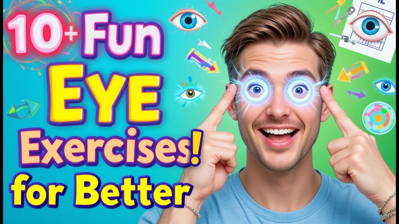 10 Fun Eye Exercises for Better Vision! - YouTube