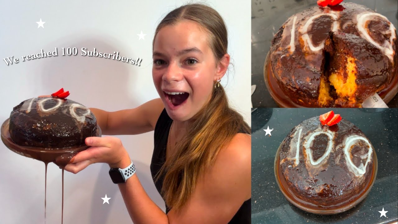 Celebrating 100 Subscribers With Baking A Cake 🎂🎂 - YouTube