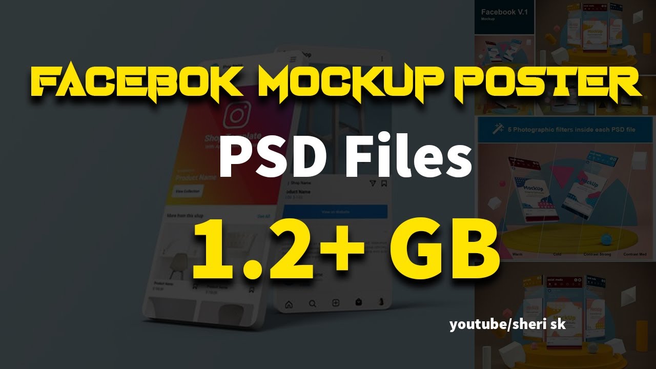 06 Best Facebook Mockup Poster Download In PSD Files |English ...