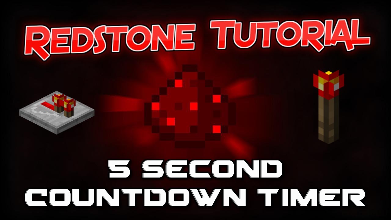 How To Make A 5 Second Countdown Timer Redstone Tutorial Youtube 9867