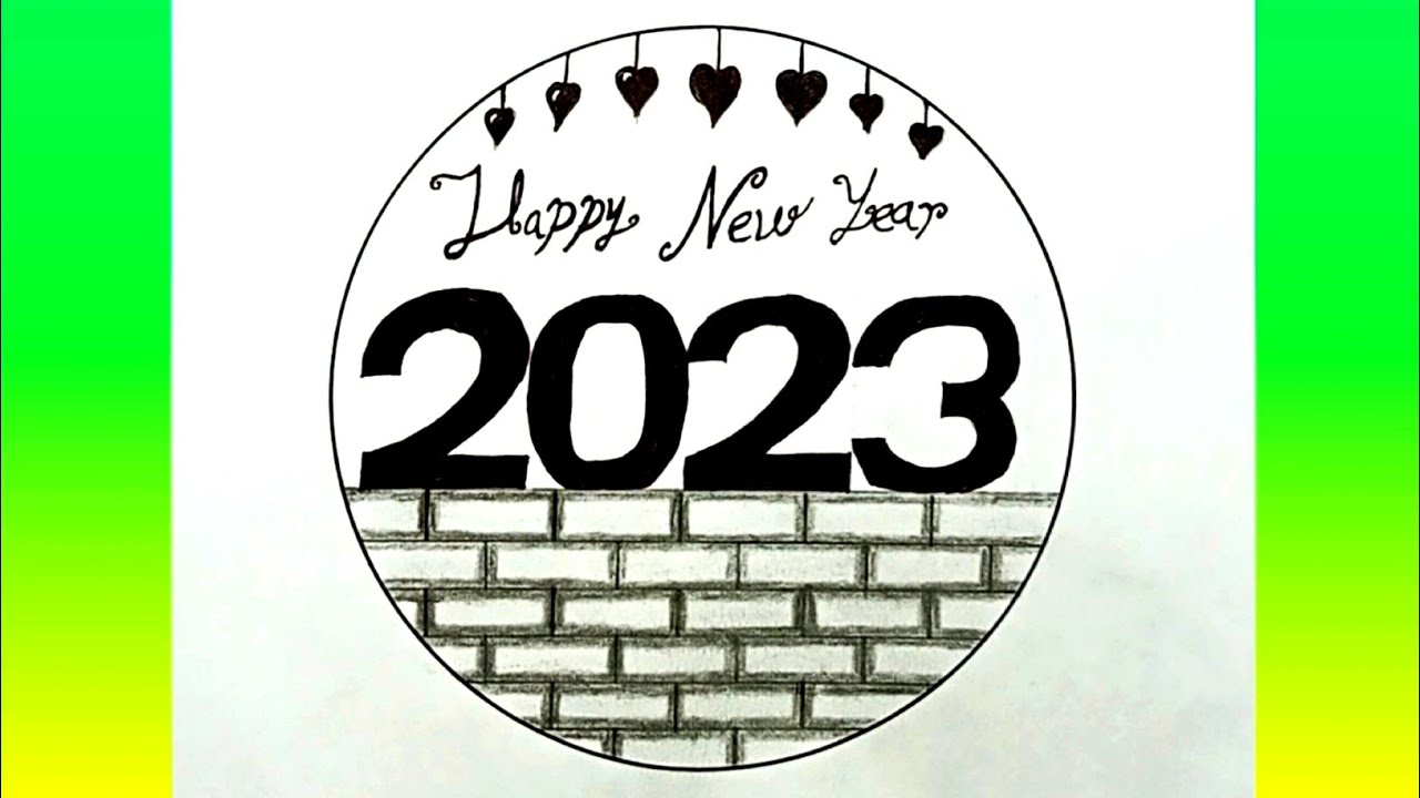 Pencil drawing in circle || Easy scenary drawing 2023 ️ ️ - YouTube