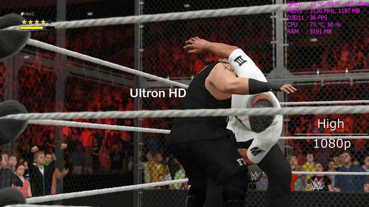 WWE2K17 | GTX 960M OC | High Settings - YouTube
