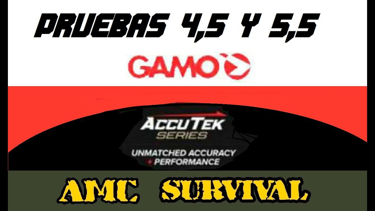 Gamo Serie Accutek 4,5 Y 5,5, Los Ponemos A Prueba - YouTube