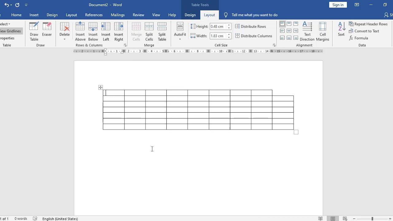 Layout Tab Part 1 In Insert Tab Microsoft Office Tutorials 2270