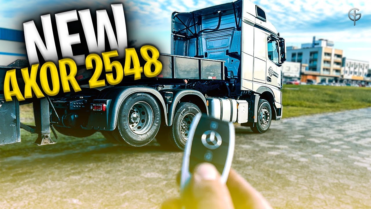 TESTE DRIVE - CONHECENDO O NEW MERCEDES AXOR 2548 2023 - YouTube