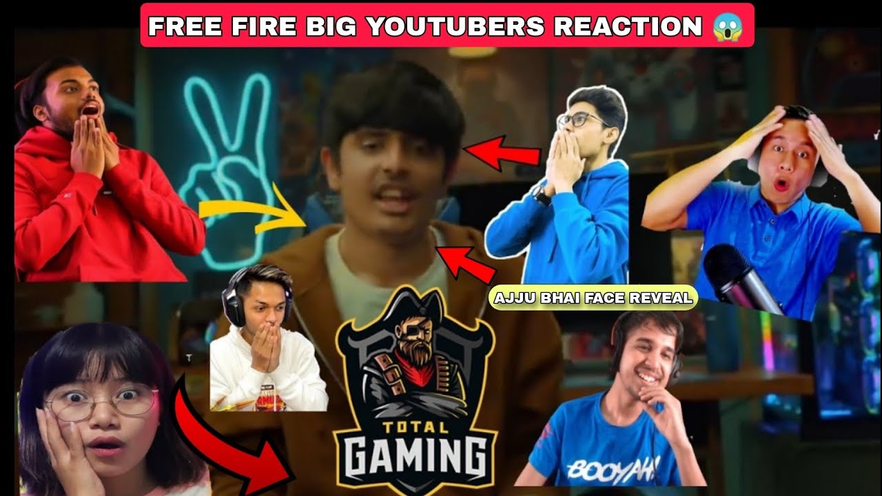 ALL YOUTUBERS REACTION ON TOTAL GAMING FACE REVEAL 😱 - YouTube