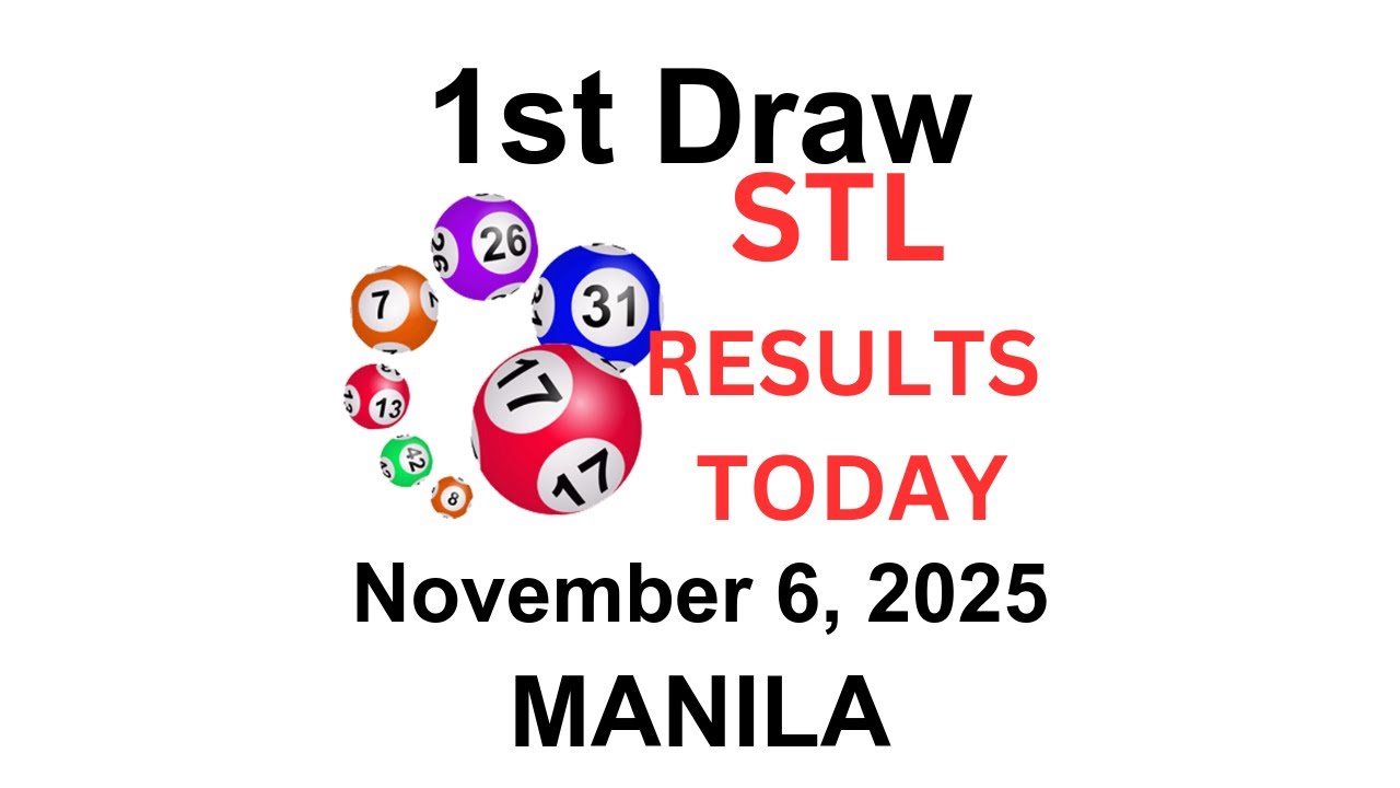 STL MANILA Results Today - 1st Draw November 6, 2025 - YouTube