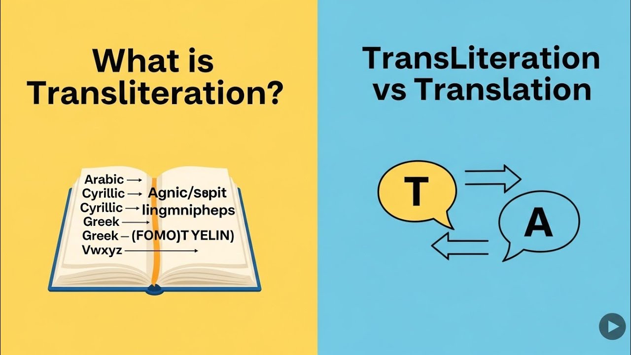 What is Transliteration? Transliteration vs Translation - YouTube