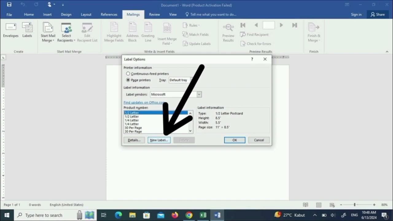 tutorial membuat label undangan dengan menggunakan Ms Excel & Ms Word (Pengantar Aplikasi ...