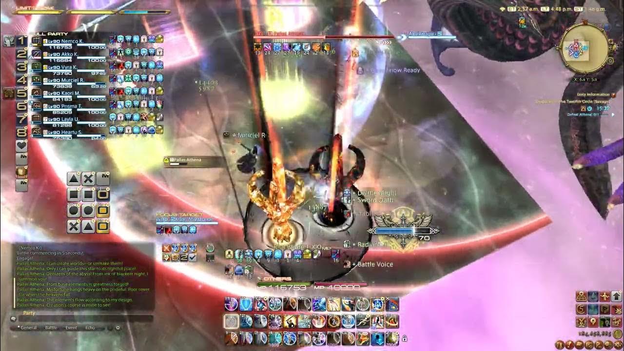 FFXIV - P12S Phase 2 Clear - PLD PoV - YouTube