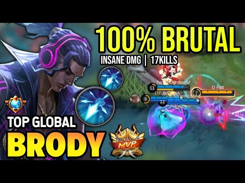 BRODY BEST BUILD 2023 | TOP GLOBAL BRODY GAMEPLAY | MOBILE LEGENDS ...