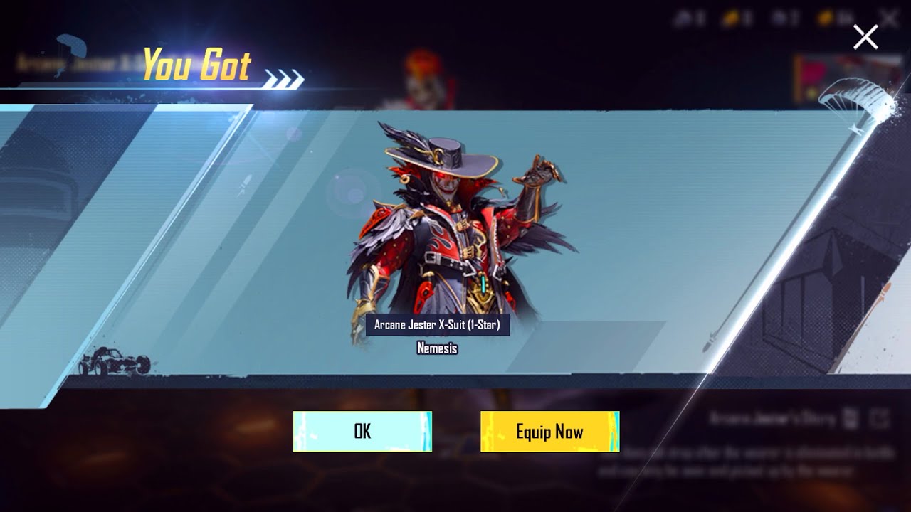 Got Arcane Jester X-Suit Nemesis In PUBG Mobile - YouTube