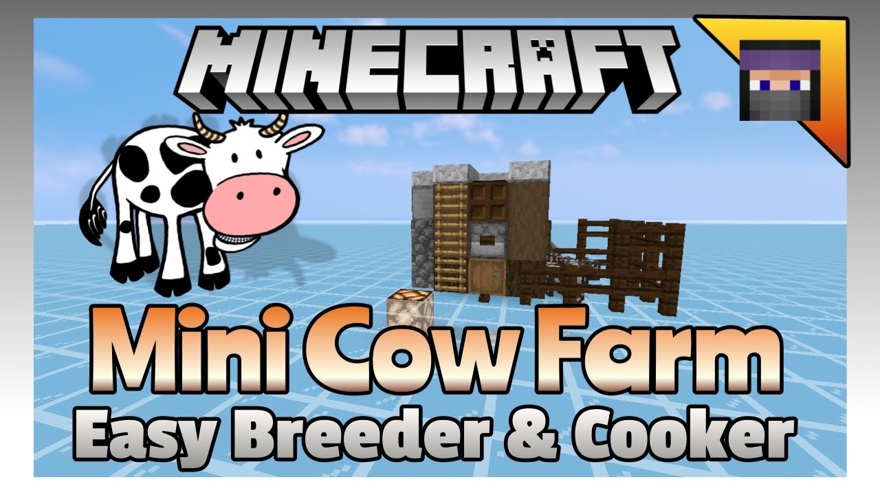 Mini Cow Farm - Perfect Breeder Cooker - Cheap Easy Redstone Automation ...
