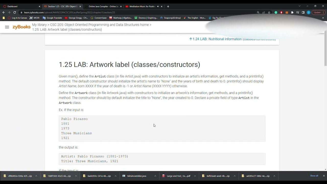 Artwork Label Classesconstructors Youtube