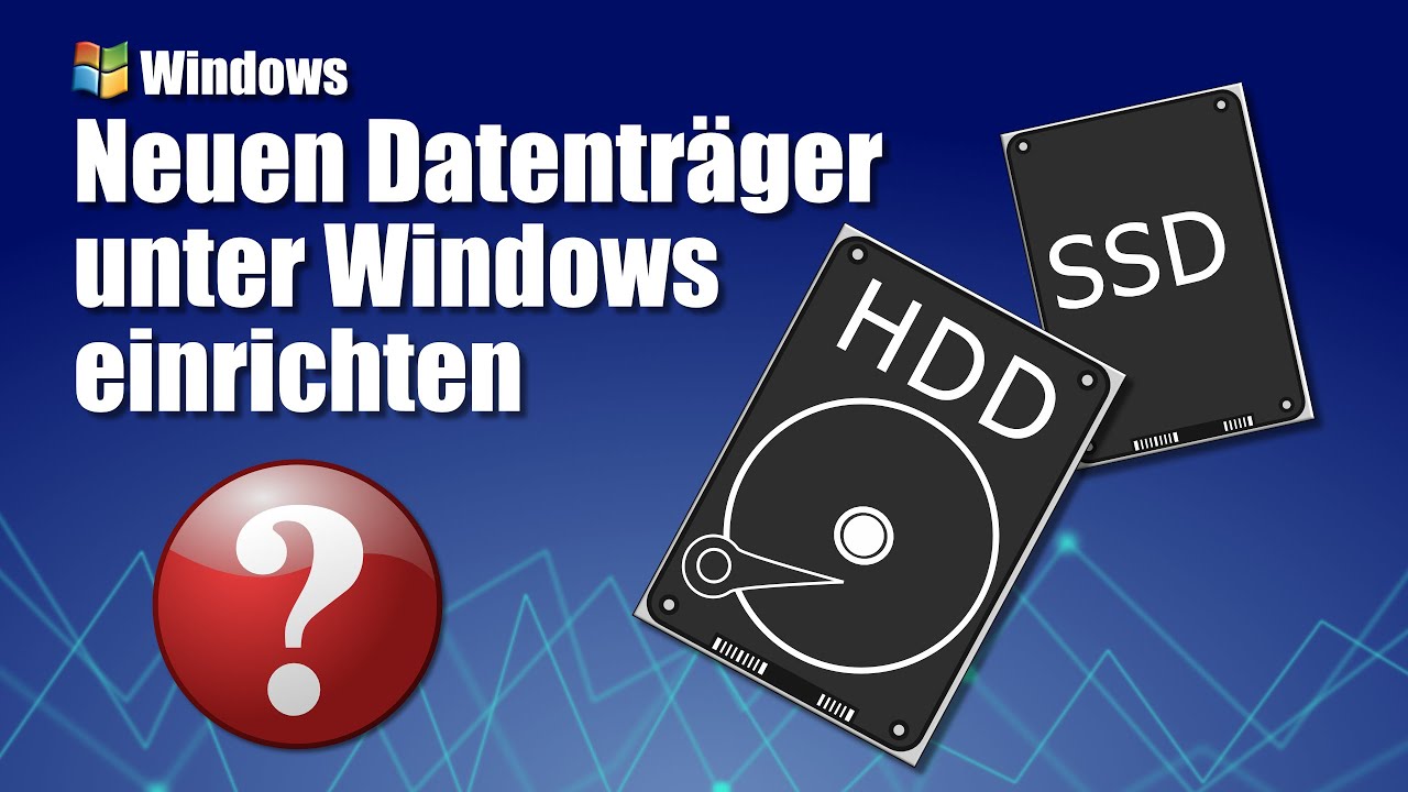 Neuer Datenträger wird nach dem Einbau nicht angezeigt? [Datenträger ...