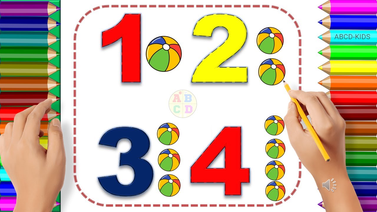 Learning Numbers 1 to 10 with Apples and ABCD-KIDS: Fun and Educational ...