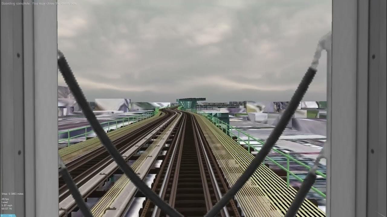 OpenBVE RFW Front View: R143 (L) From Canarsie-Rockaway Pkwy to 14 Street 8 Avenue - YouTube