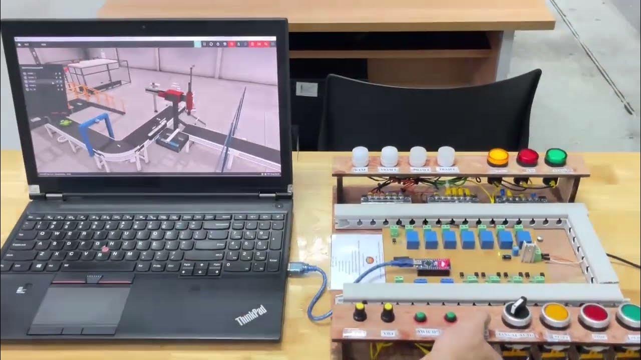 Mô hình trạm phân loại sản phẩm dùng Arduino Plc kết nối Outseal studio, Kepserverex, Factory IO ...