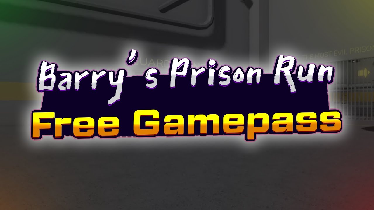 Barry’s Prison Run script – (Free gamepass) - YouTube