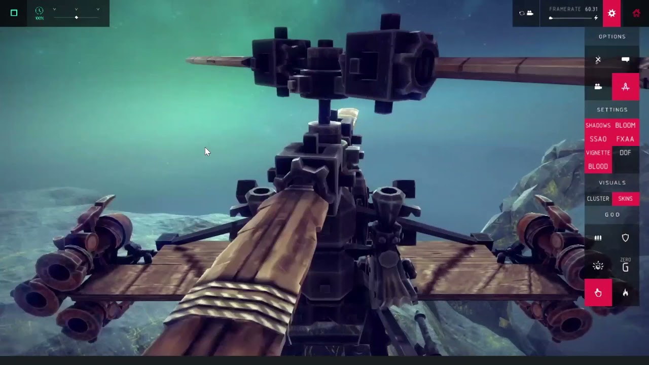 [Besiege] Vanilla Auto-gyro with Vacuum Stabilizer - YouTube