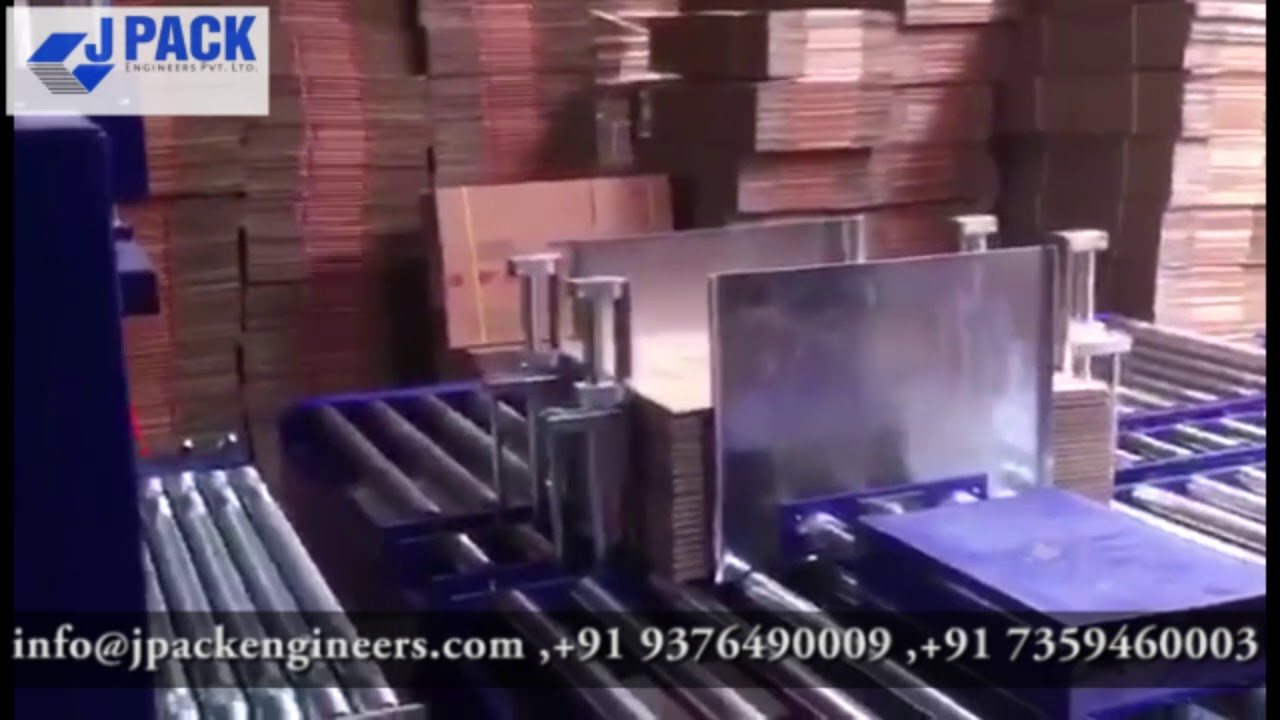 Automatic Corrugated Strapping - YouTube