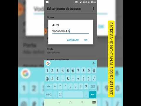 como configurar o APN para Vodacom para sua rede ser mais rápida - YouTube