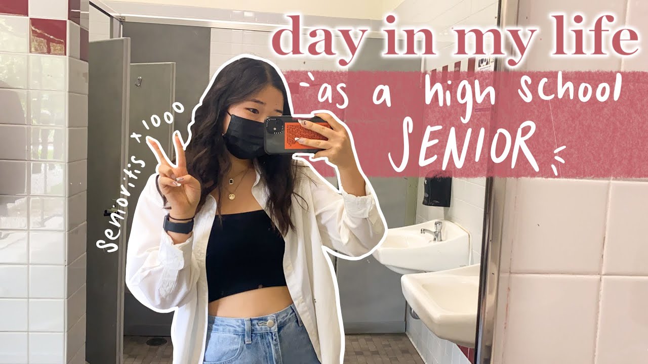 day in the life of a high school senior *with extreme senioritis* - YouTube