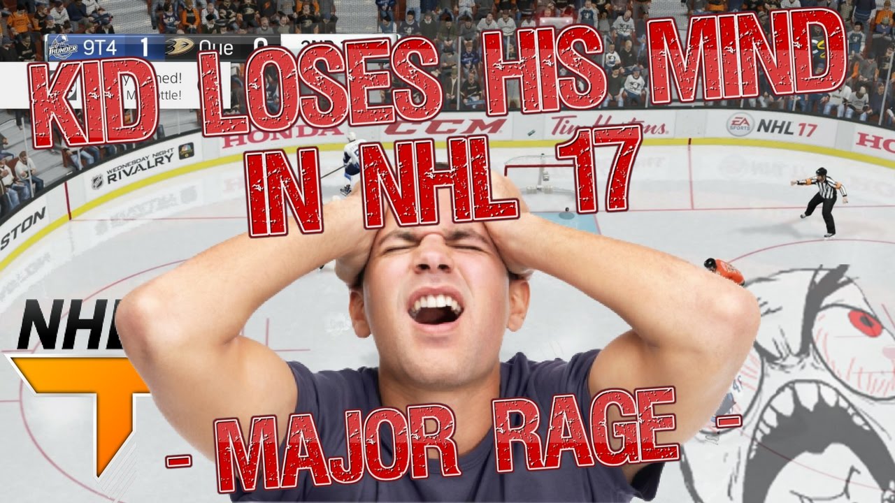 RAGIEST KID ON PS4 RETURNS ! - NHL 17 Gamplay - YouTube