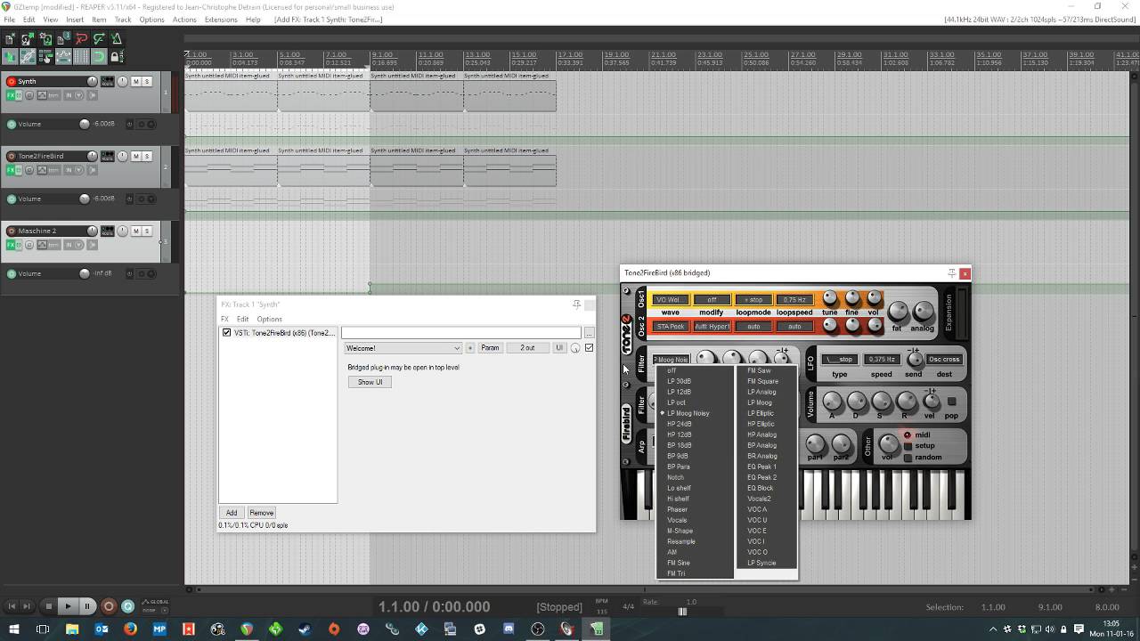 Présentation du plugin VST gratos Tone2 Firebird - YouTube