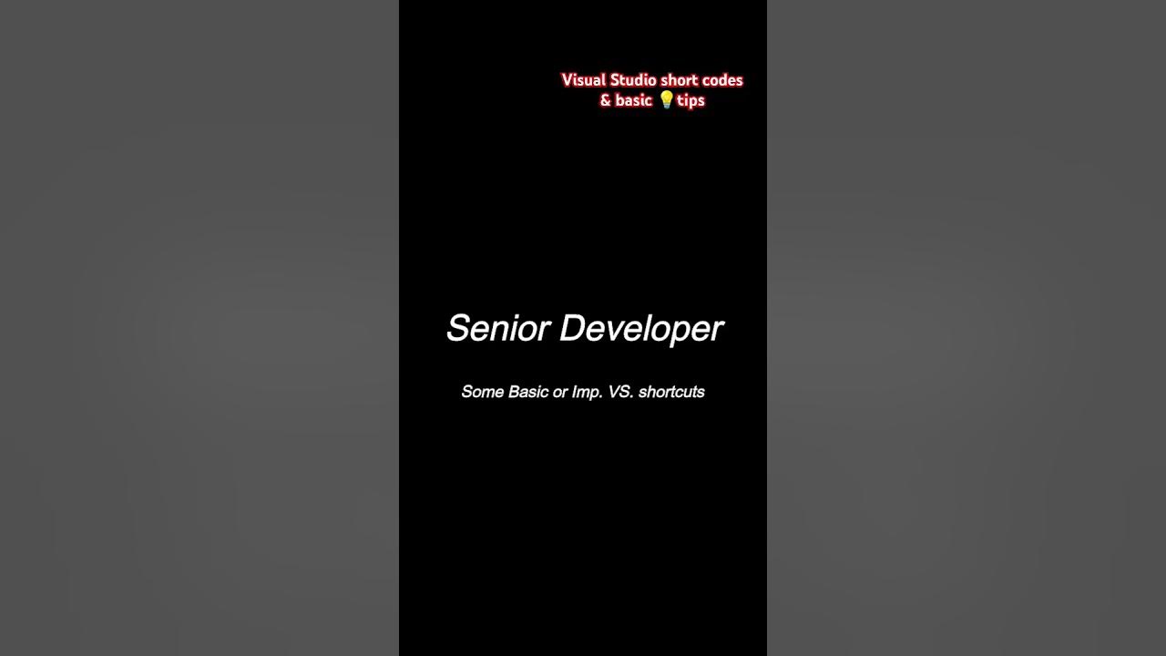 Junior v/s Senior Developer - VS Code Tips - HTML, CSS short tutorial #html #css #asmr - YouTube
