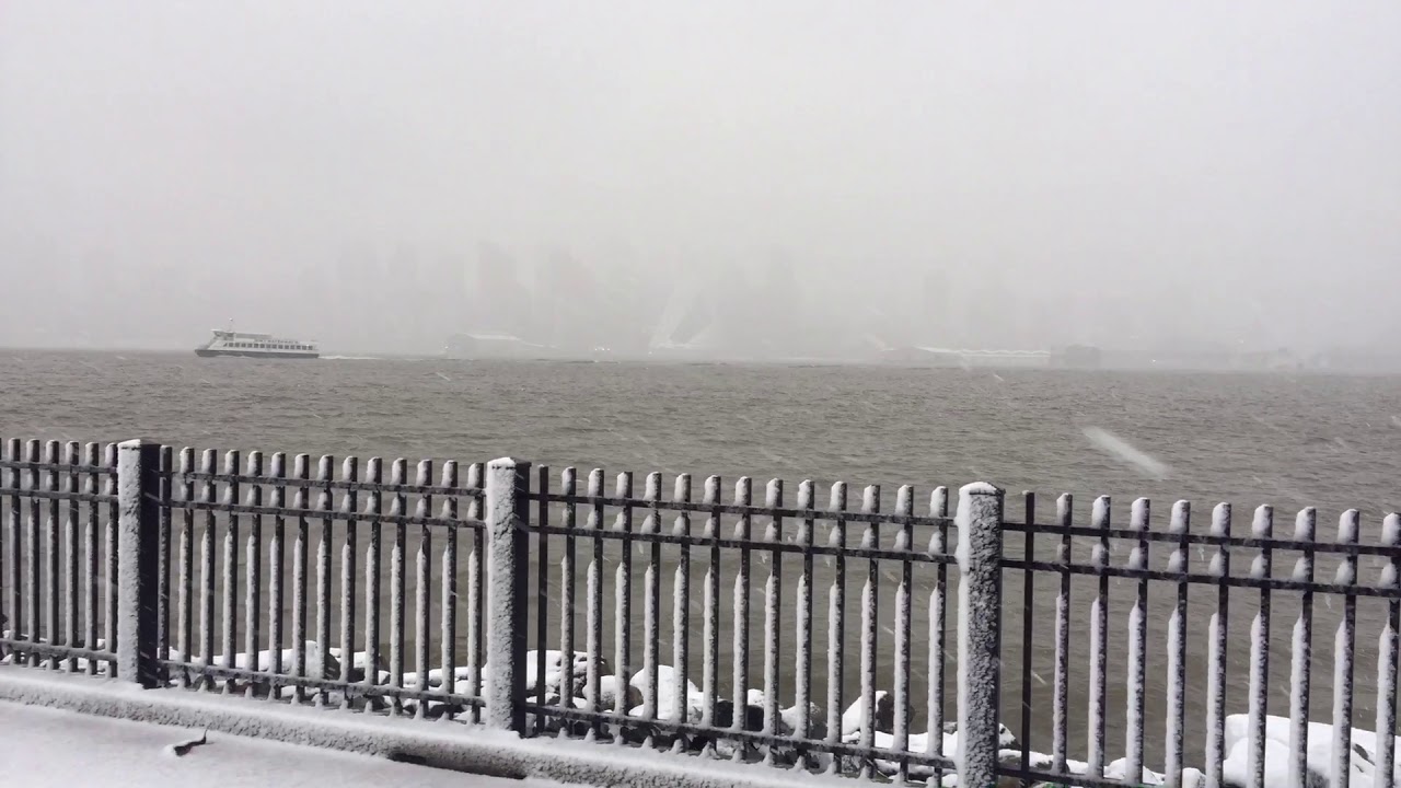 snowfall bergen county nj - YouTube